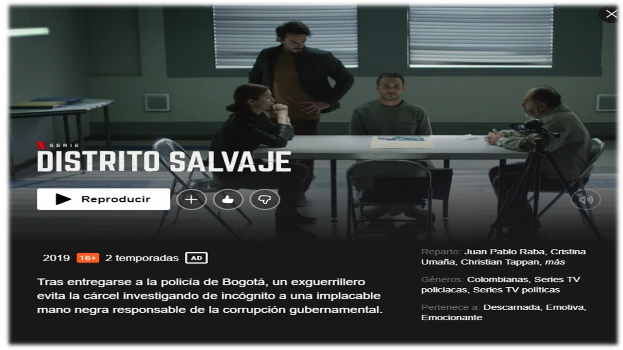 A propósito de Distrito salvaje (serie, 2018) – Rosa Boschetti